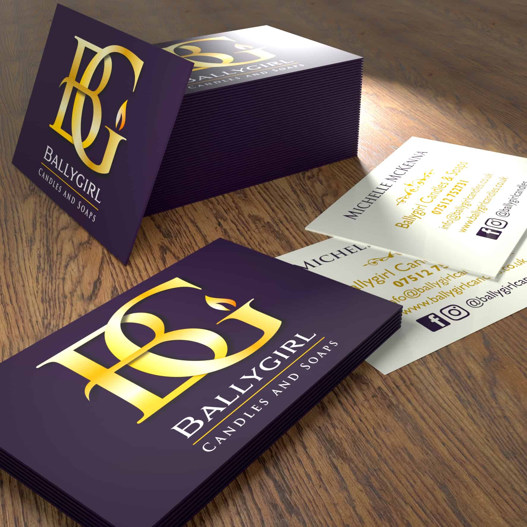 Ballygirl Logo and Business Cards ‣ NMD - Neil McNally Design